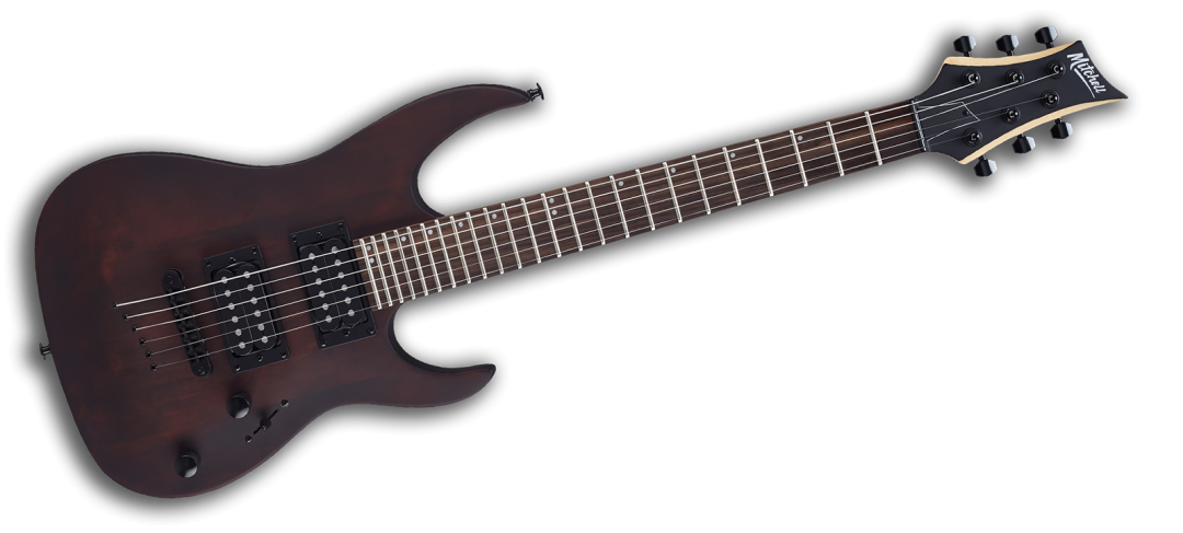 MM100WS Mitchell Electric Junior Guitar Walnut Satin - Mitchell Guitars